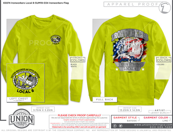 Long Sleeve T-Shirt - Union Proud – Iron Workers Local 8